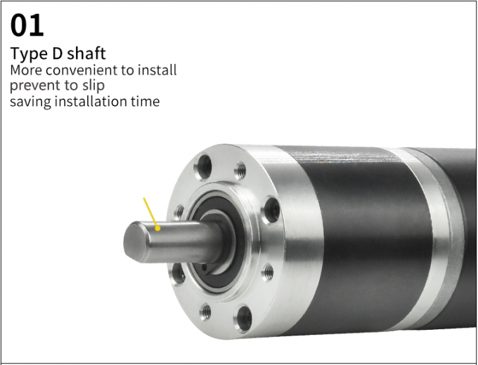 PTZ Cam 24V Brushless DC Gear Motor D Shaft Low Noise 70rpm Speed