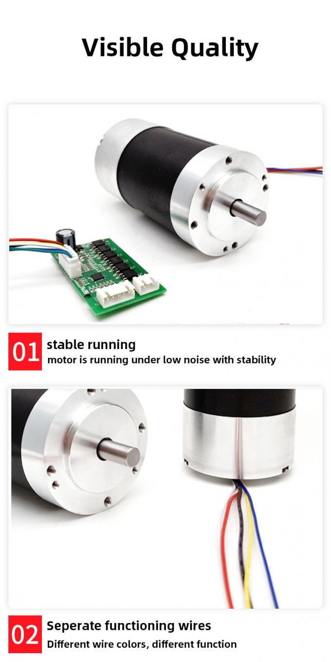 Medical Equipment Brushless DC Motor 57mm BLDC Lawn Mower Motor