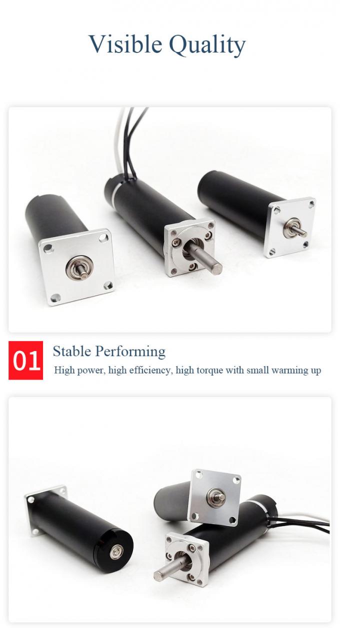 60W Slotless Brushless DC Motor 12V High Torque For Power Tool