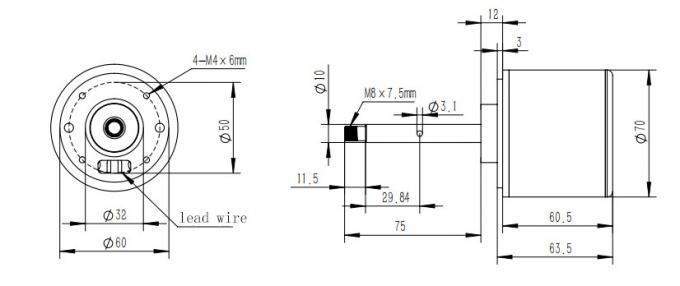 20lb Propulsion Outboard Motor 2000W 36V Waterproof Brushless Motor